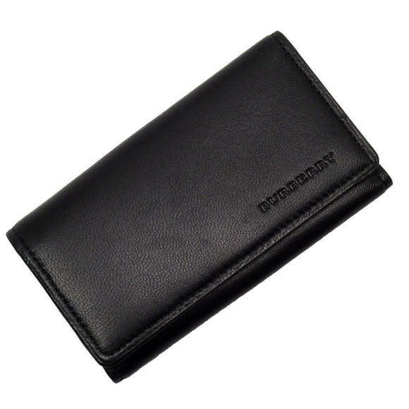 Burberry | Bags | Burberry Key Case Leather Black | Poshmark